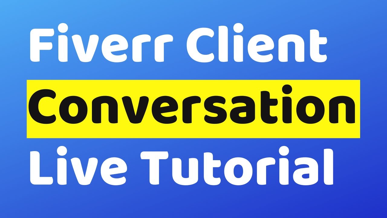Live Client Communication Fiverr | Fiverr Client Conversation Bangla ...