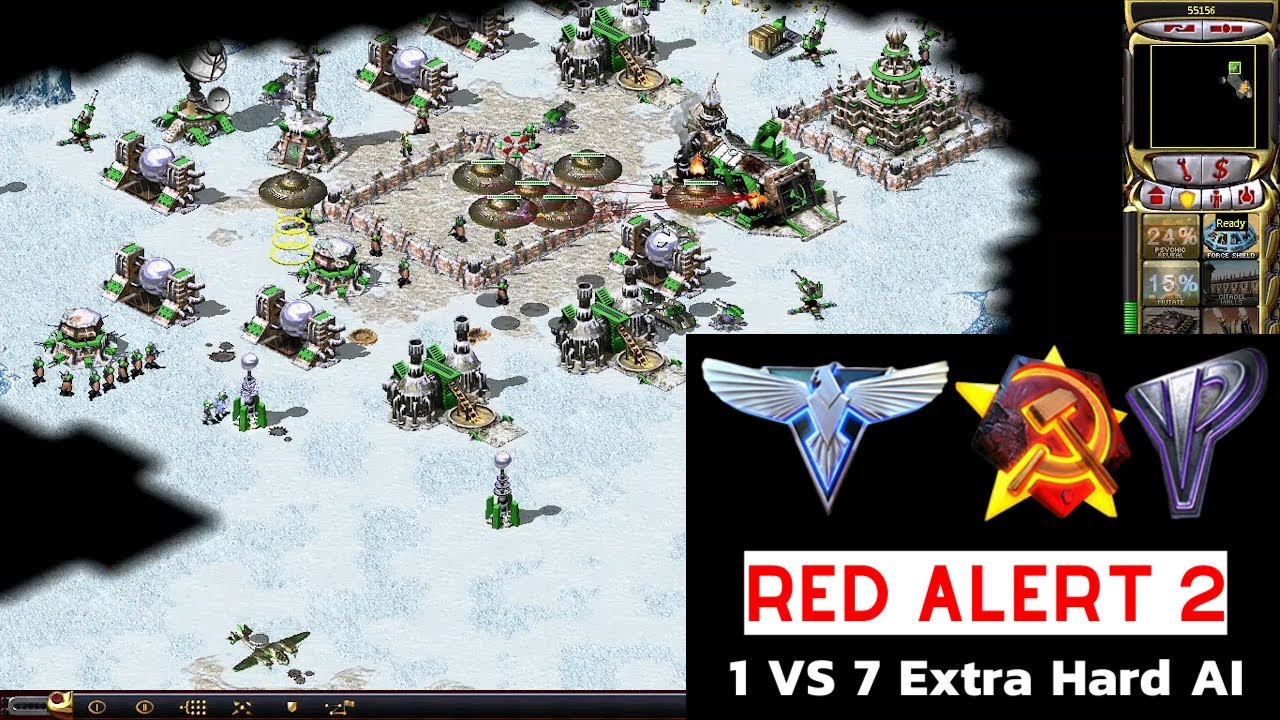Red Alert 2 | Eriond map I 7 vs 1 (Extra Hard AI) - YouTube