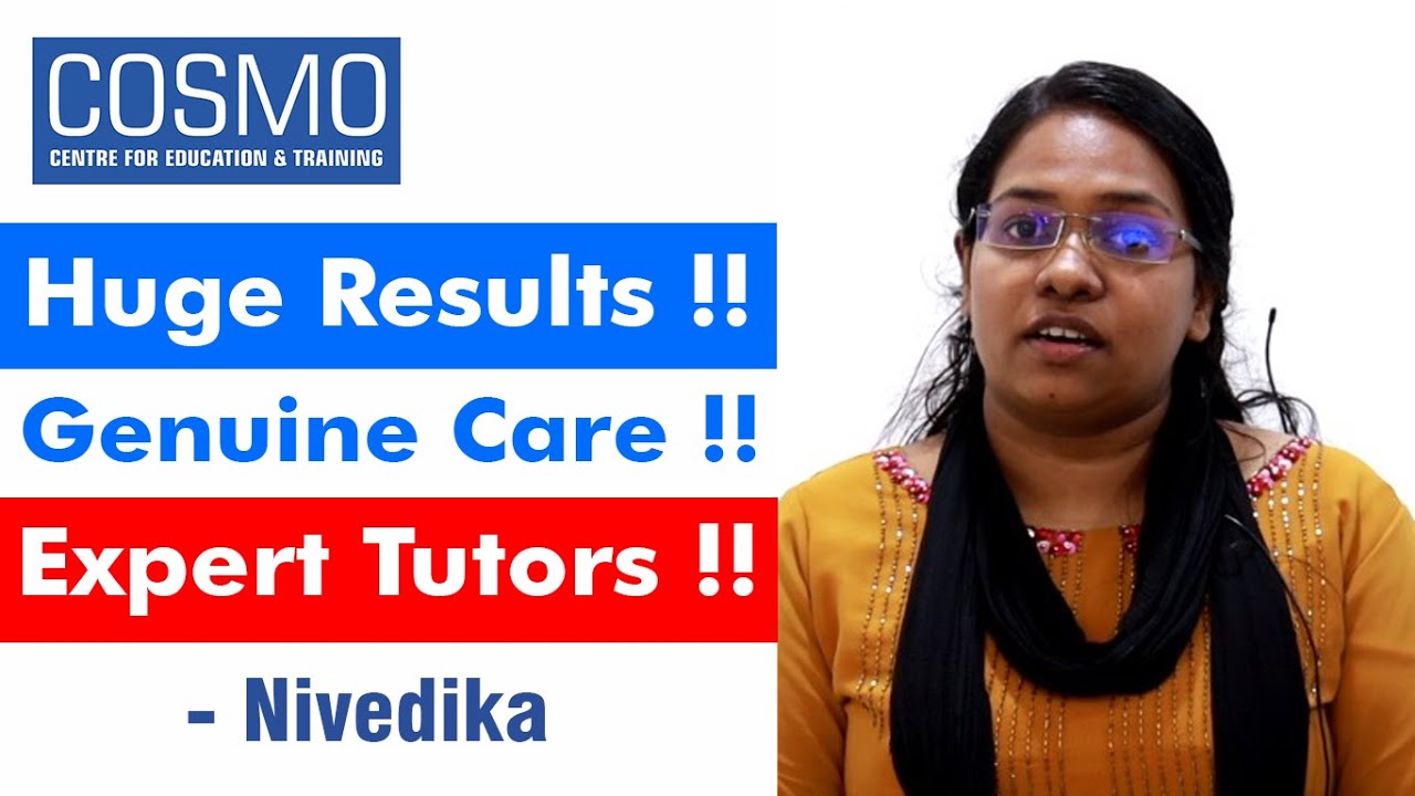 Huge Results - Genuine Care - Exp. Tutors @ COSMO OET Centre Says ...