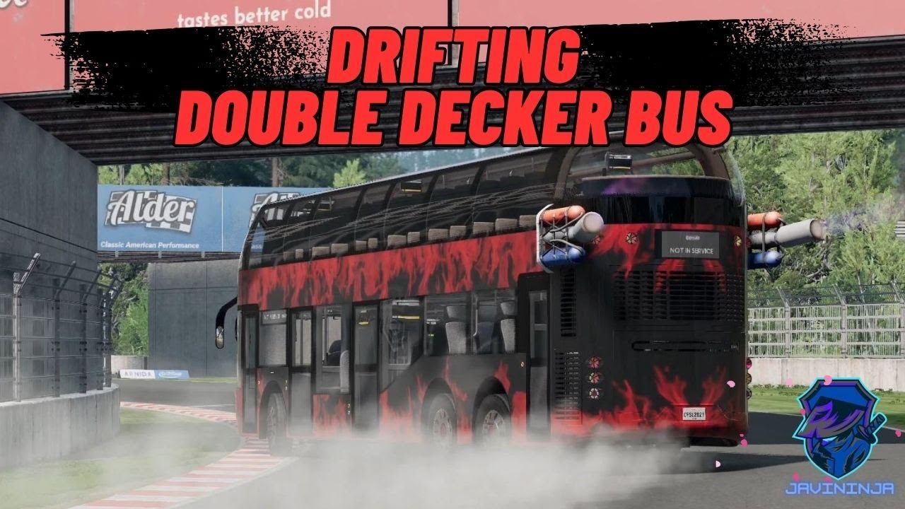 DRIFTING with a DOUBLE DECKER BUS with ROCKETS - YouTube