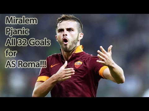 Miralem Pjanic | All 32 Goals For AS Roma