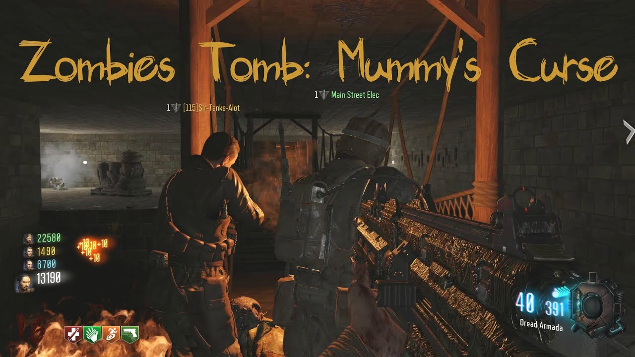 Bo3 Coop Custom Zombies Tomb The Mummys Curse - YouTube