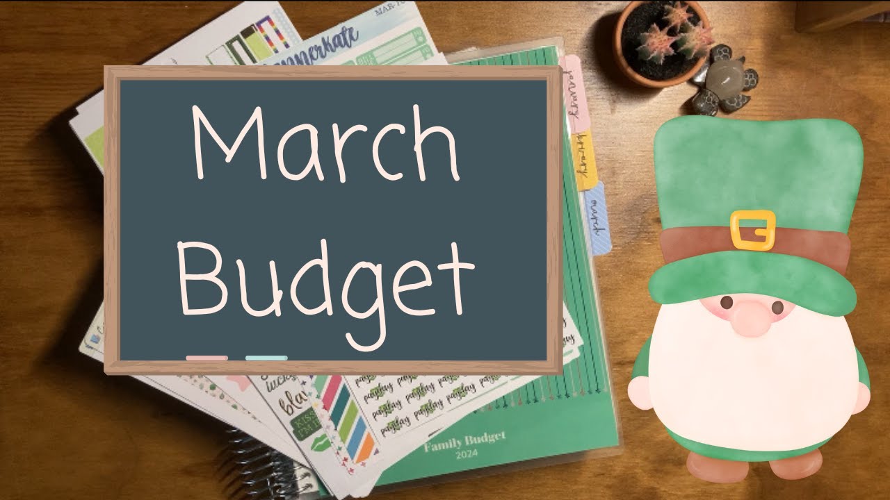 Setting up my March budget - YouTube