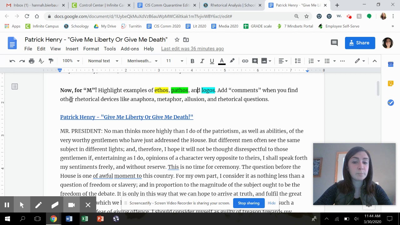 Patrick Henry Rhetorical Analysis Intro - YouTube