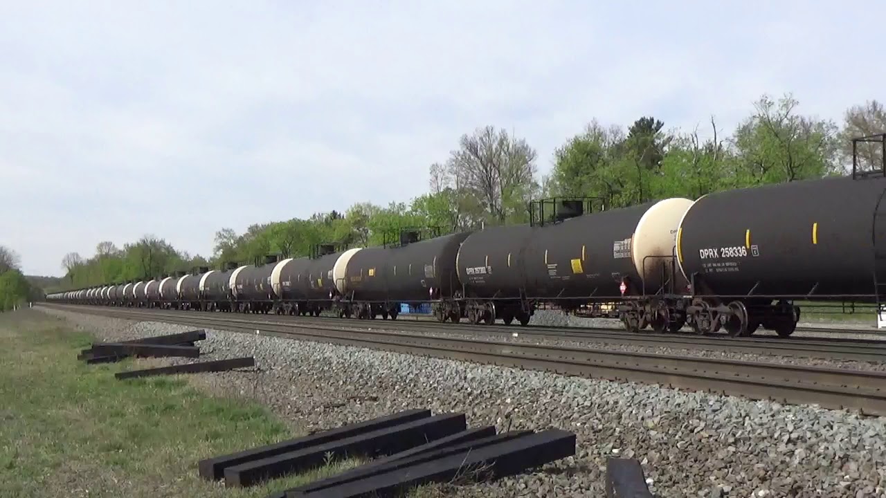 Westbound NS Oil Tank 67X Train at Cresson - YouTube