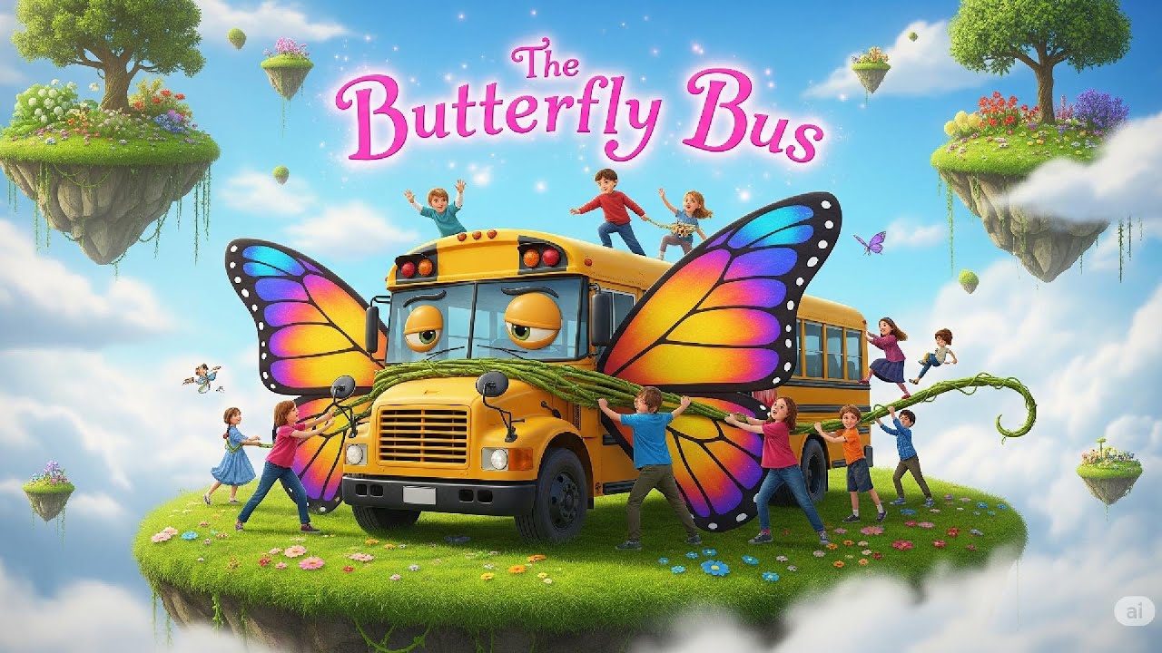 The Butterfly Bus 🦋🚌 | Magical Adventure Cartoon for Kids | Animated ...