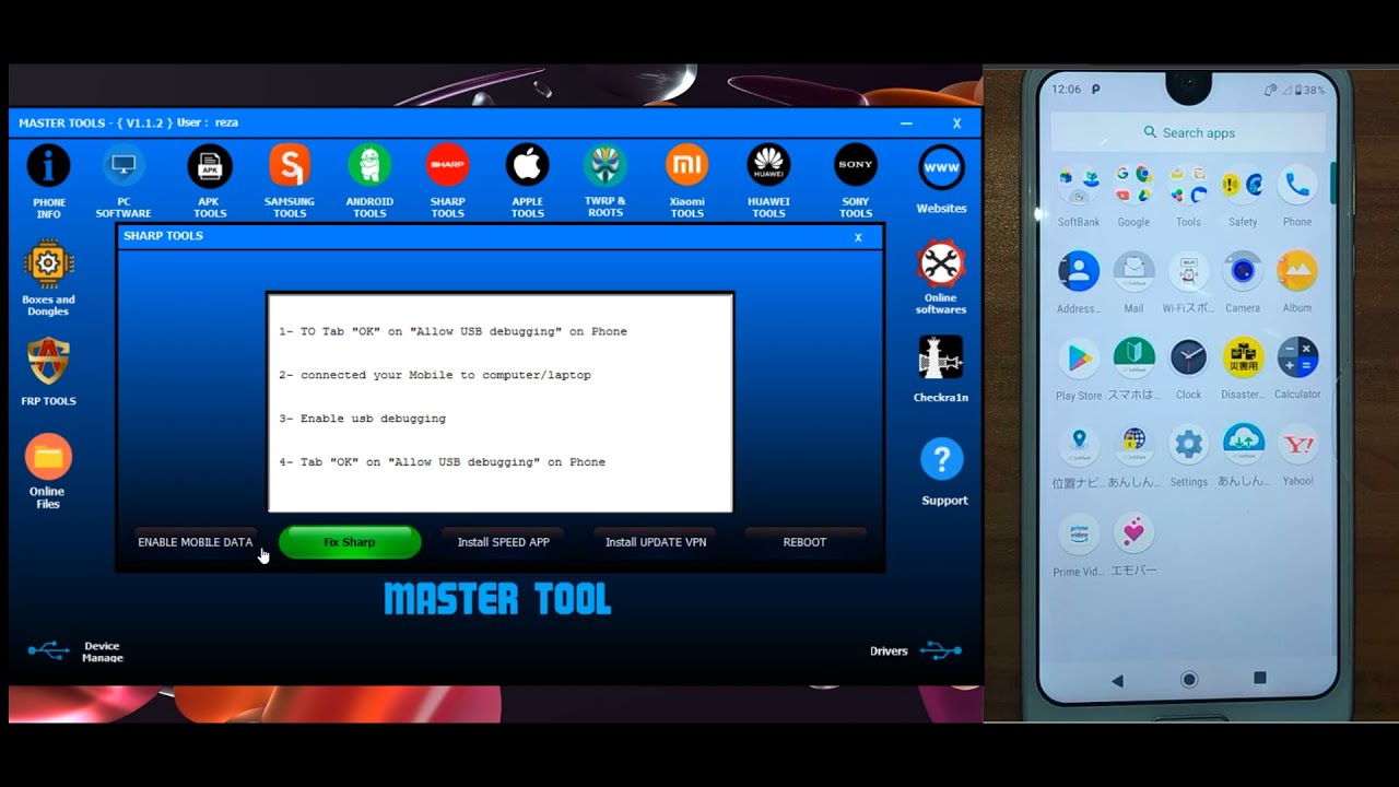 Fix Sharp Phones R1 R2 R3 Enable Mobile Data,Enable Game Mode,Fix Slow ...
