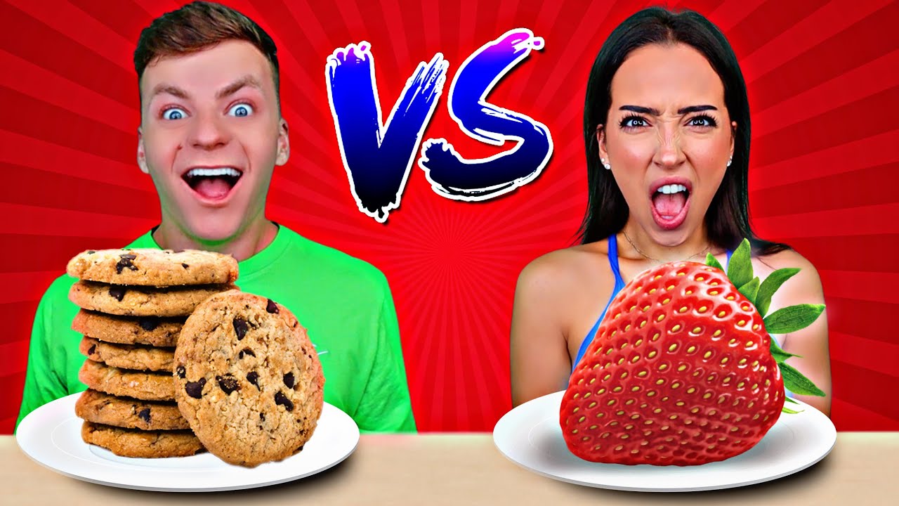 HEALTHY VS JUNK FOOD CHALLENGE | Cringe Fam - YouTube