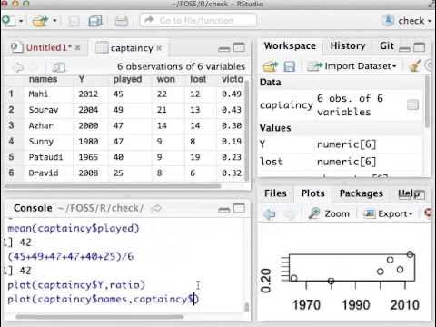 Introduction to Data Frames in R - English - YouTube