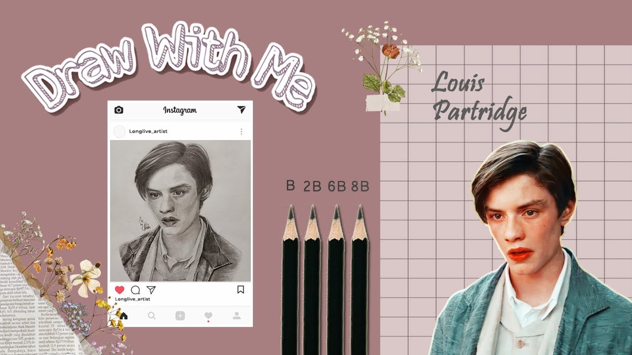 Draw With Me | Louis Partridge #EnolaHolmes #ViscountTewksbury # ...