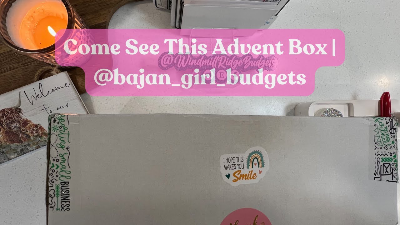 Come See This Advent Box Bajan Girl Budgets Youtube