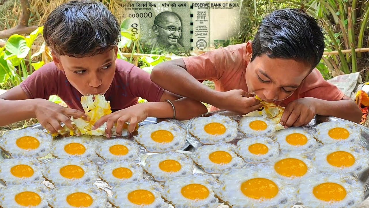 सबसे ज्यादा Egg Half fry खाओ 1500₹ ले जाओ,egg half fry eating challenge ...