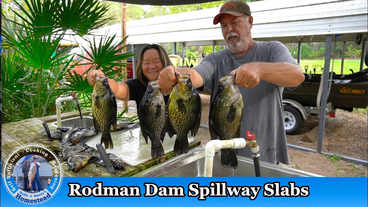Rodman Dam Spillway Slab Crappies - YouTube