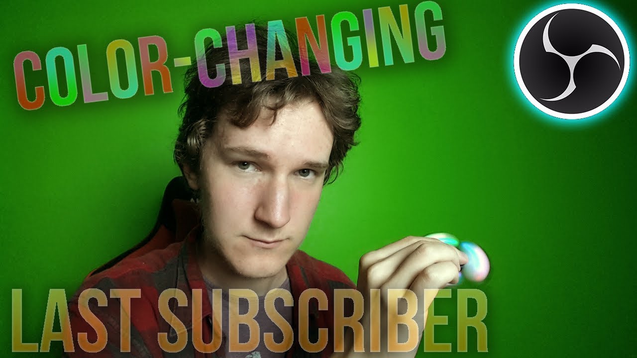 How to add color-changing last subscriber list in OBS - YouTube