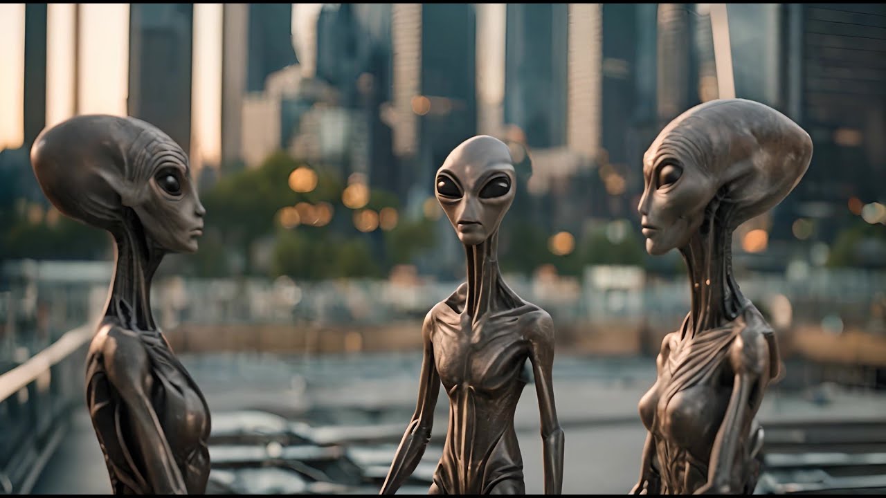 【SF】【Short Video】【Short movie 】Aliens come to a futuristic city - YouTube