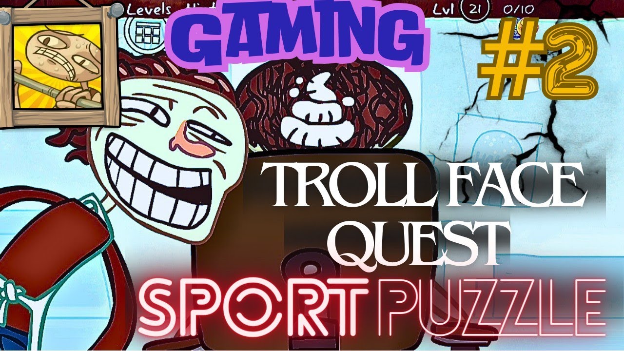 Troll Face Quest Sports Puzzle LEVEL (16TO34)😂🤣|#gameplay #long video ...