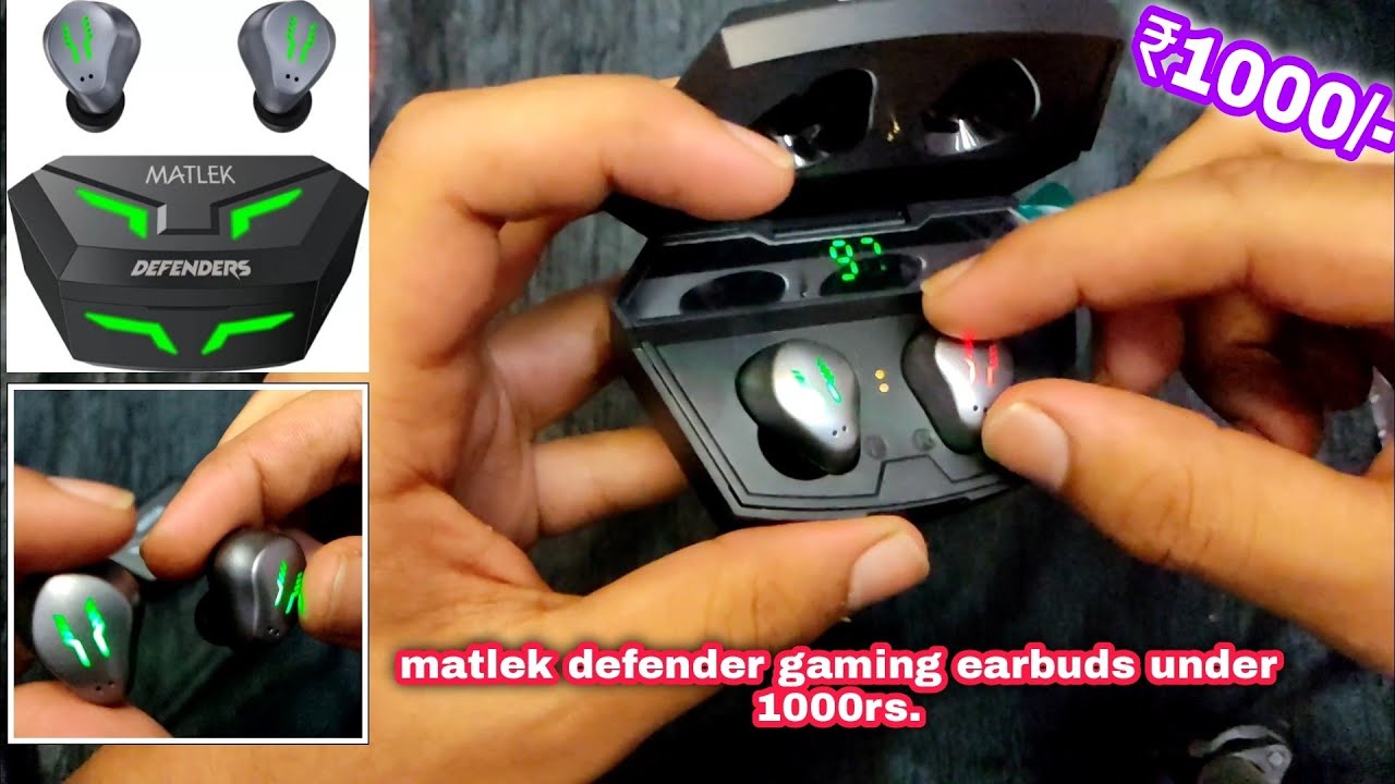 Matlek defender | matlek defender unboxing | matlek gaming earbuds ...