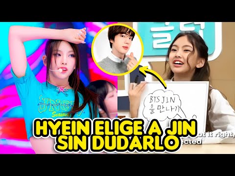 HYEIN DE NEWJEANS DEMUESTRA SER FAN DE JIN DE BTS DESDE QUE ERA PEQUEÑA - YouTube