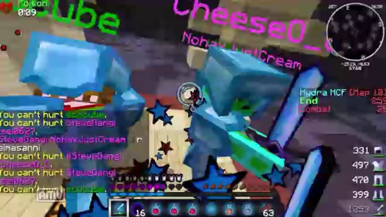 Hydra end koth [blue hcf map10] - YouTube