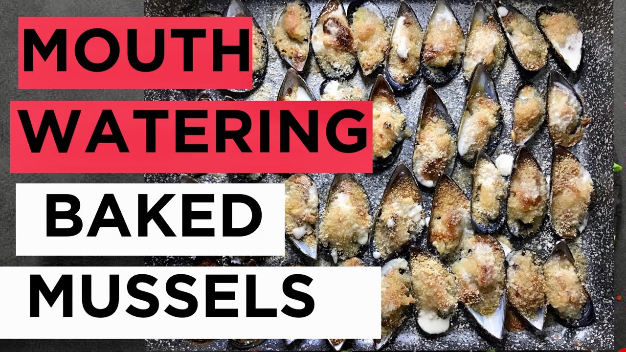 BAKED MUSSELS(WITH CREAMY CHEESE,GARLIC,BREAD CRUMBS & BUTTER) - QUICK ...