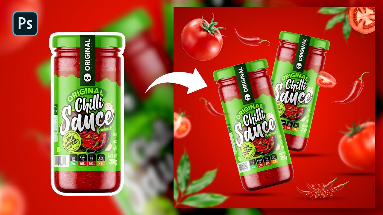 Sauce Bottle editing in Photoshop Manipulation - YouTube