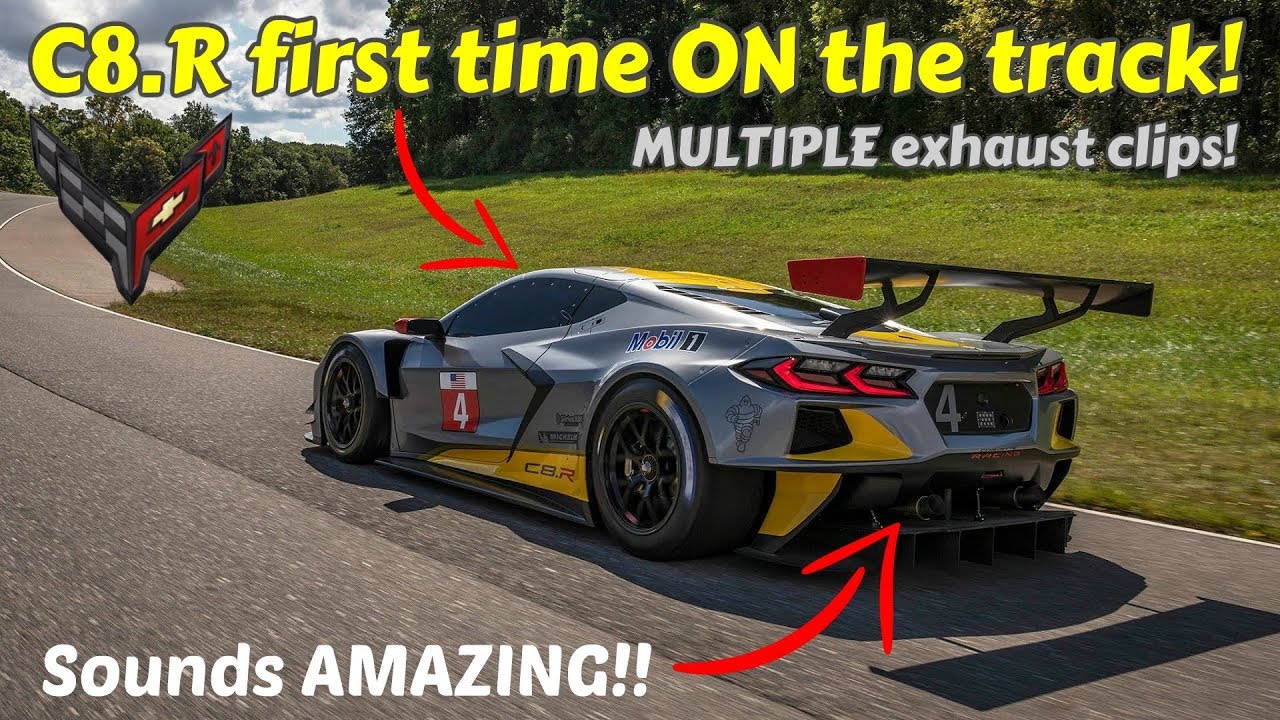 5 minutes of the Corvette C8.R exhaust sound and TRACK racing at ...