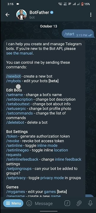How to get Telegram Bot Token #shorts - YouTube