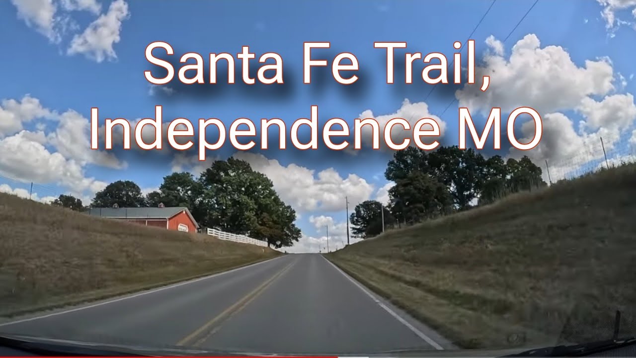 4K Driving The Santa Fe Trail in Independence, Missouri. E Blue Mills ...