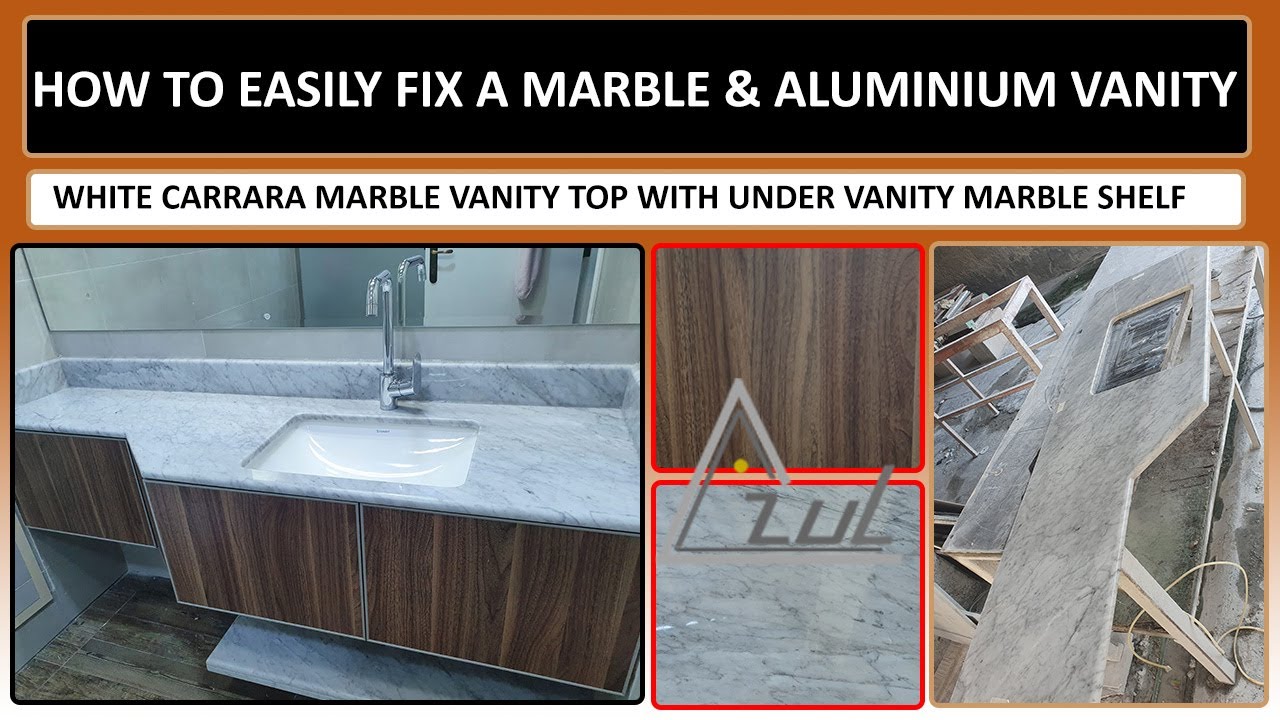 How To Easily Fix A Marble And Aluminium Vanity || All Steps ...