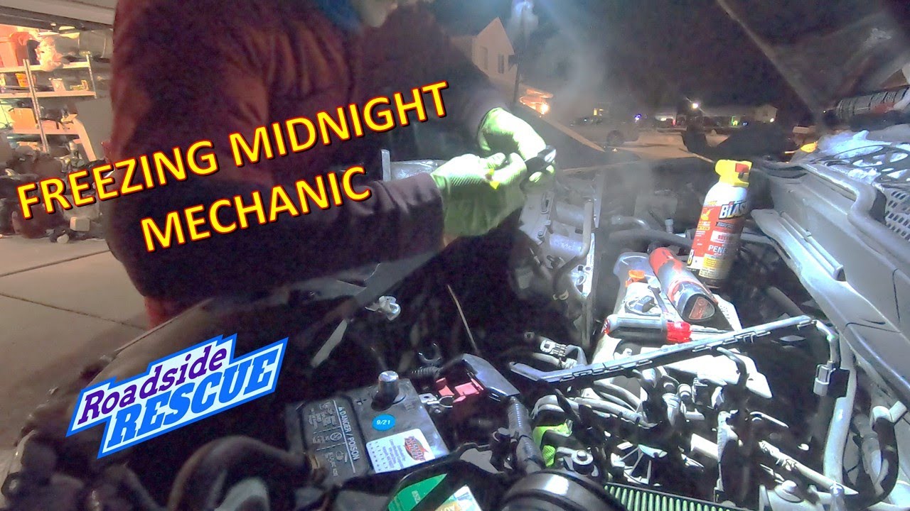 WHAT ITS LIKE TO FIX A CAR IN THE MIDDLE OF THE NIGHT | FREEZING ...