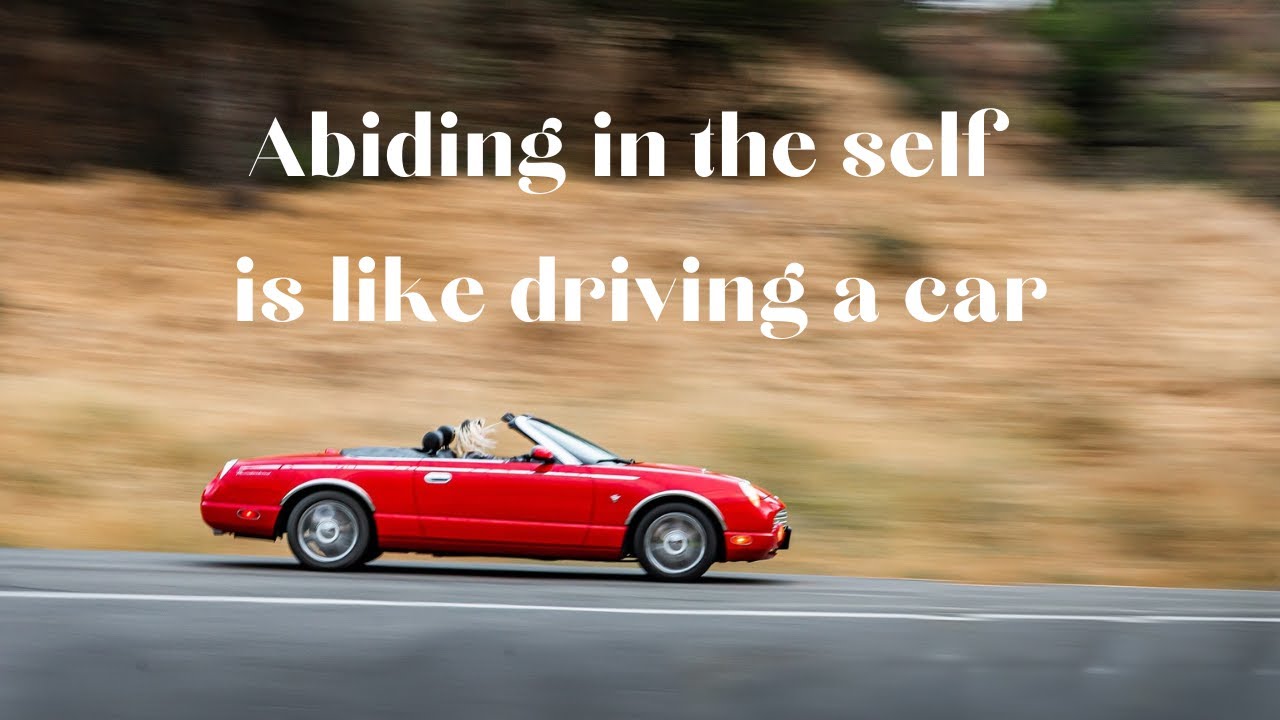 Abiding in the self is like driving a car #nonduality #conciousness # ...
