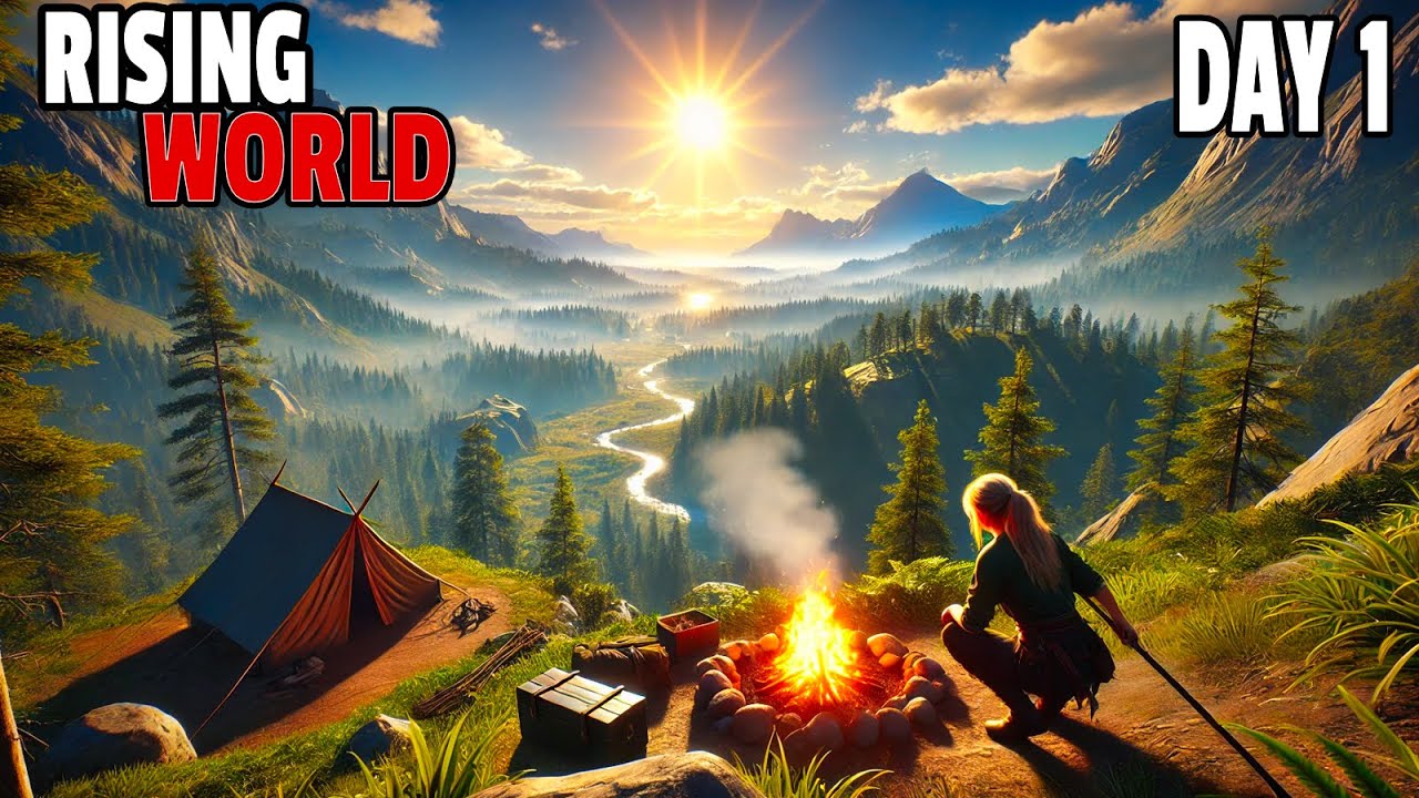 An INCREDIBLE And AFFORDABLE Open World Survival! Rising World - YouTube