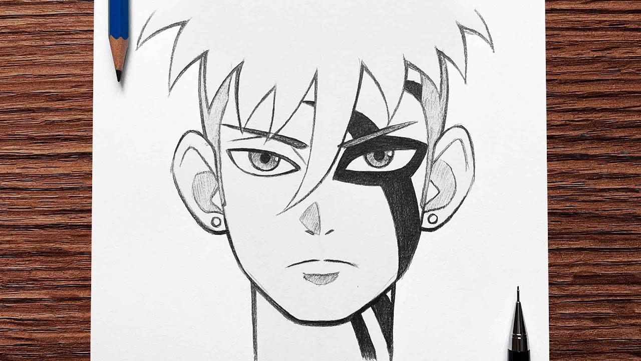 Easy anime drawings | how to draw Kawaki - [Boruto] | anime boy drawing ...