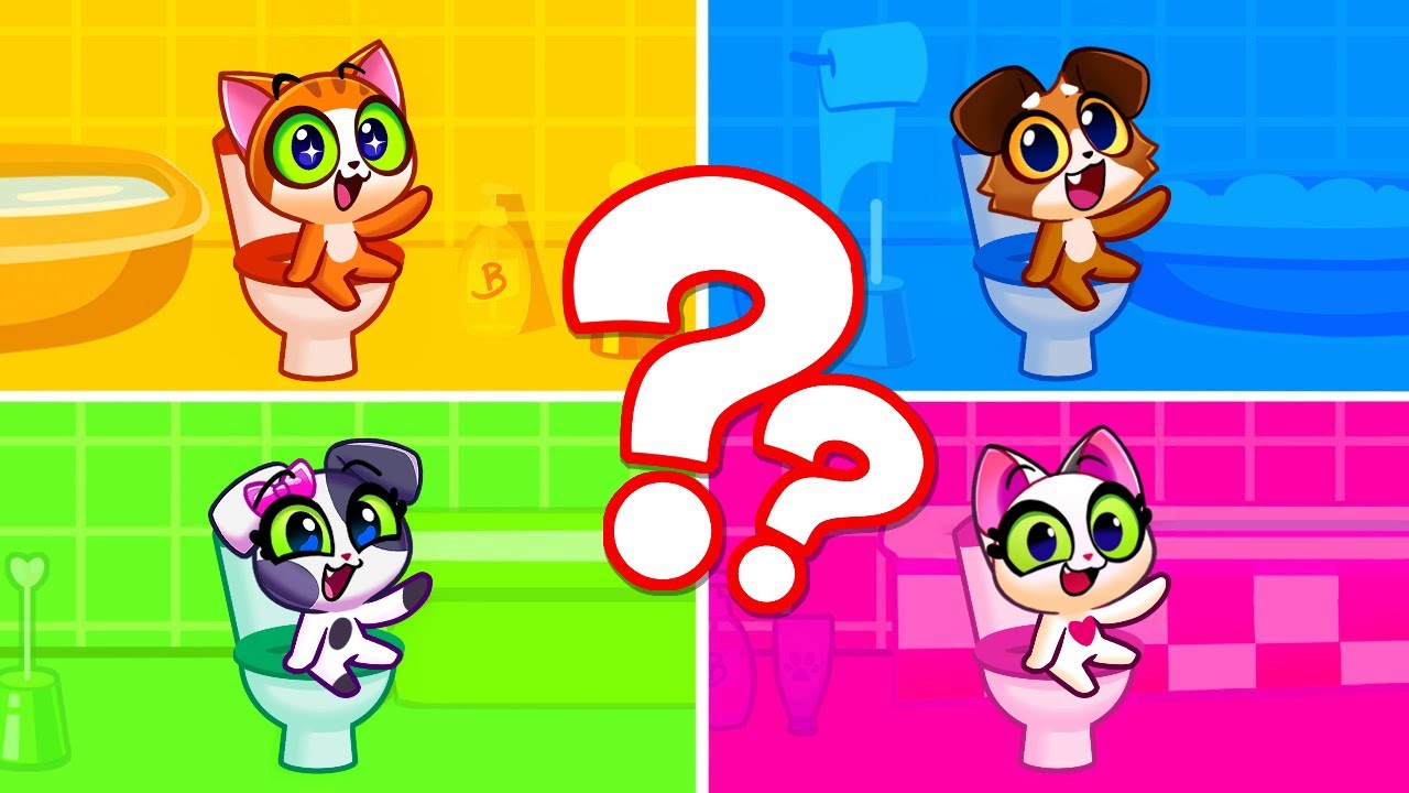 What Color Potty Should They Choose? 🚽🌈 Good Habits & Learning Cartoons ...