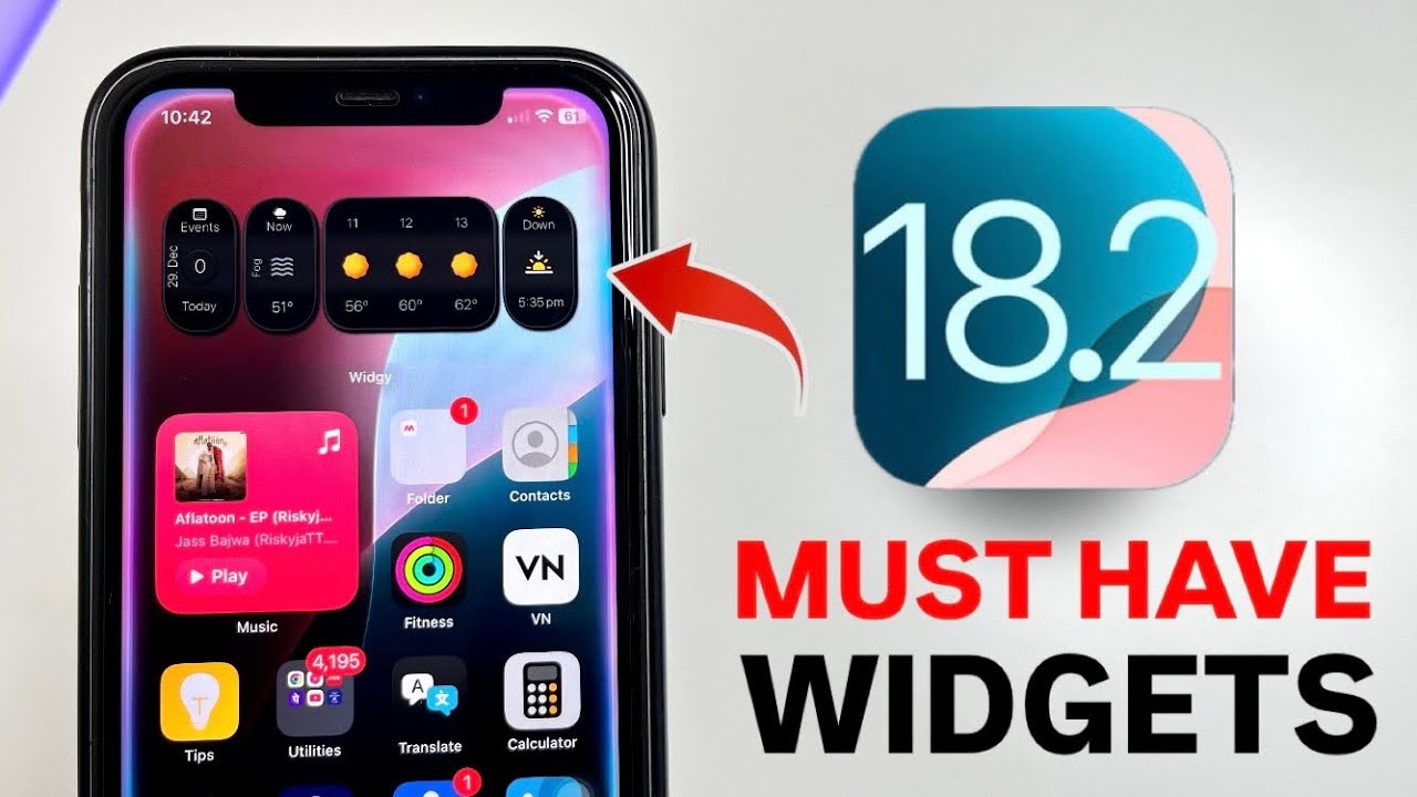 iOS 18.2 Must Have New Widgets on your iPhone - YouTube
