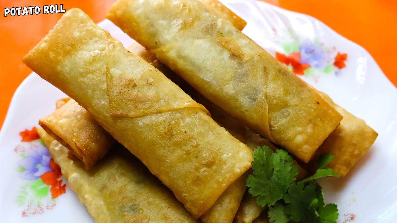 "Homemade Aloo Roll Recipe | Potato Roll Recipe | & Easy Snack by ...