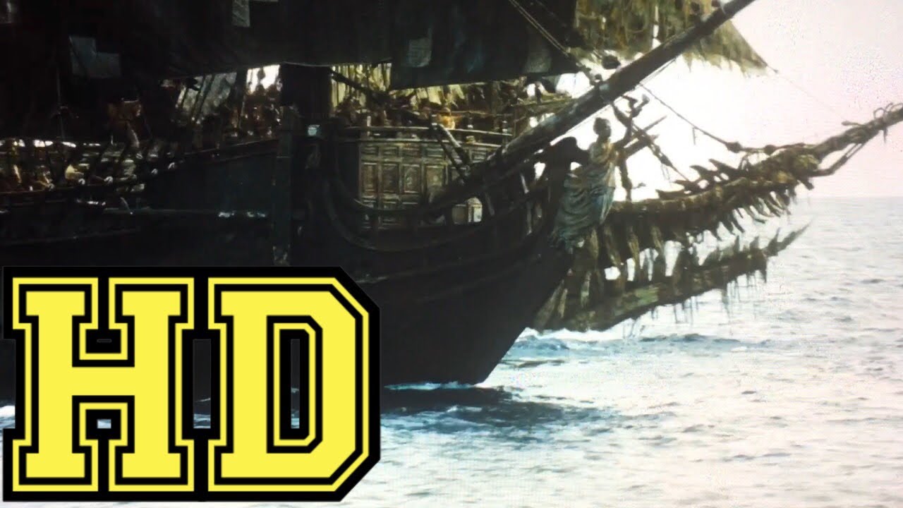 Pirates of the Caribbean 2 - The Black Pearl Escaping The Flying ...