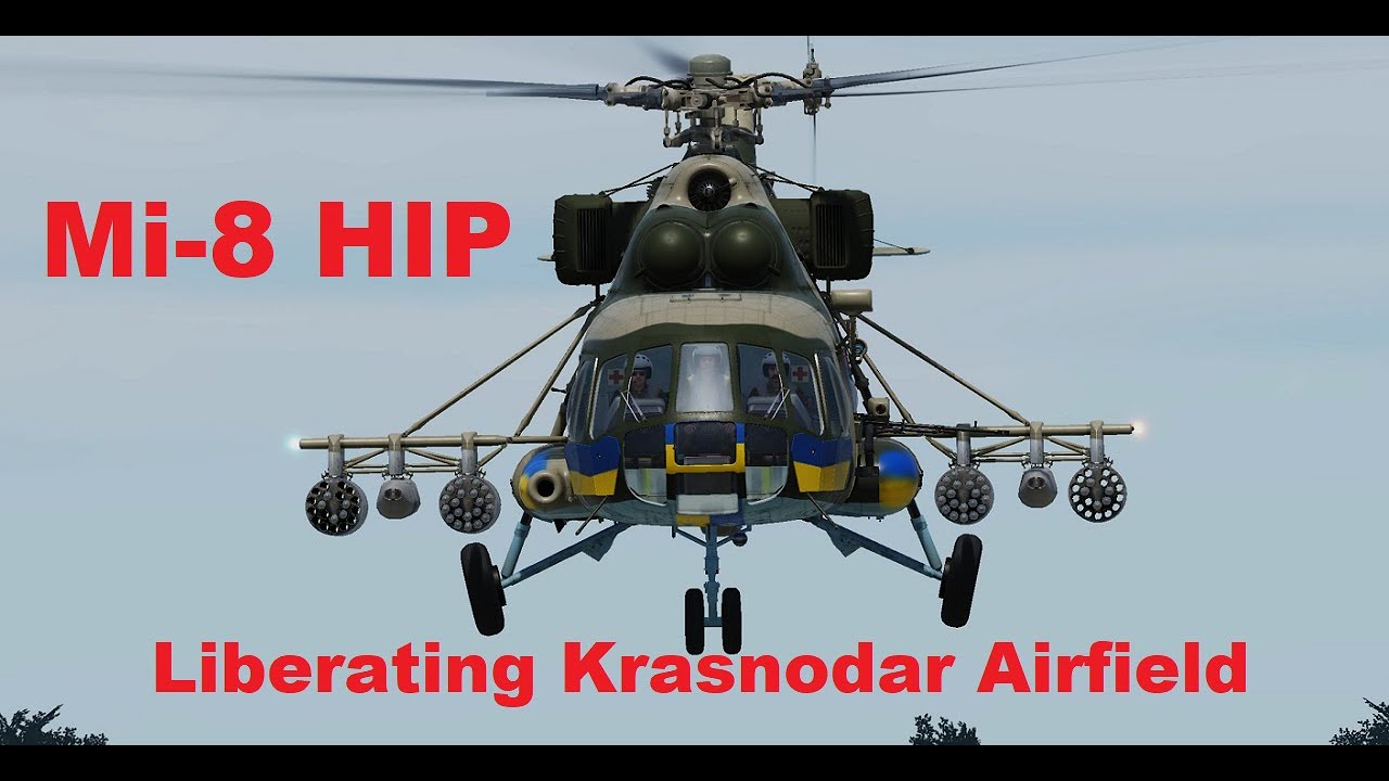 DCS - Mi-8 HIP Liberating and Capturing Krasnodar Airfield - YouTube