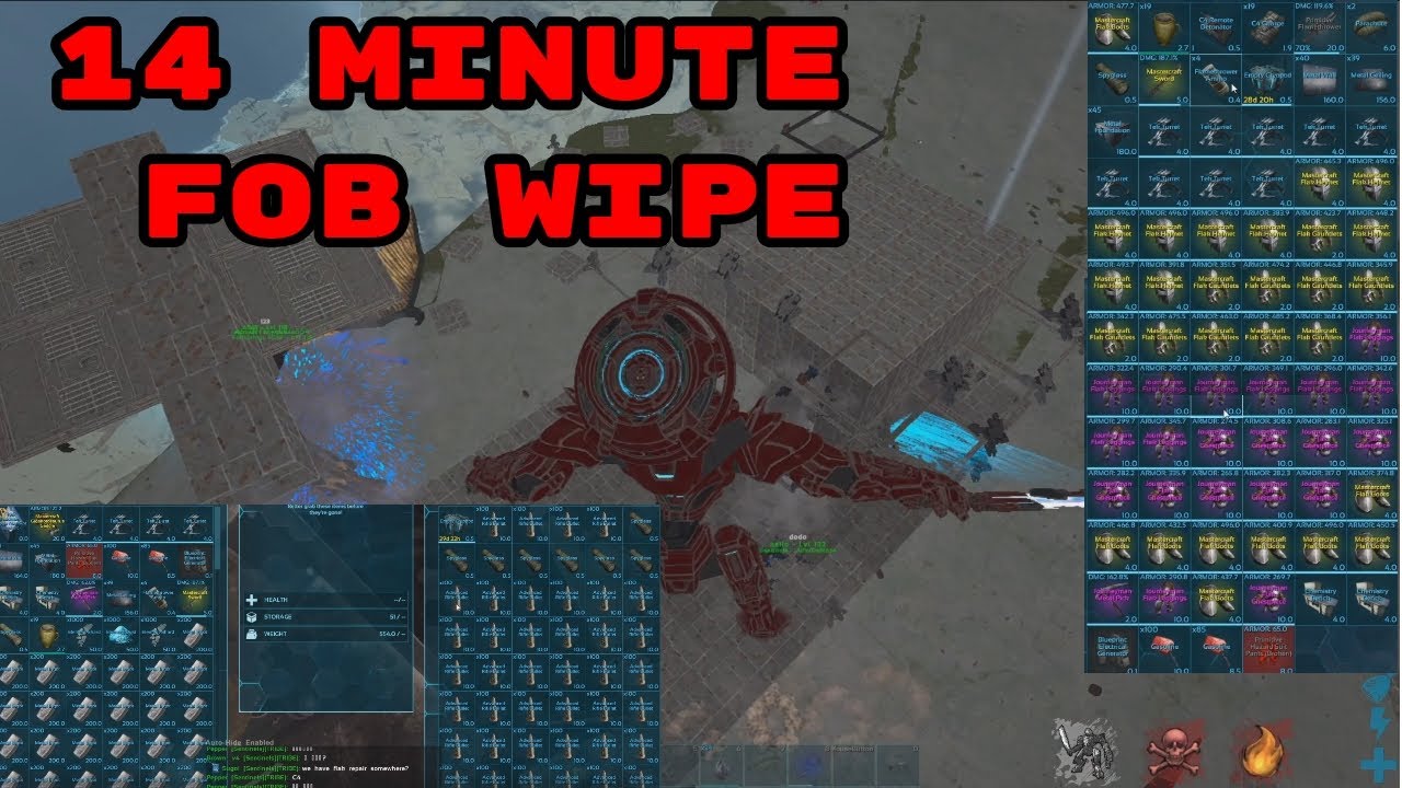 Wiping Their Fob In 14 Minutes | Sentinels | Ark Official PVP - YouTube