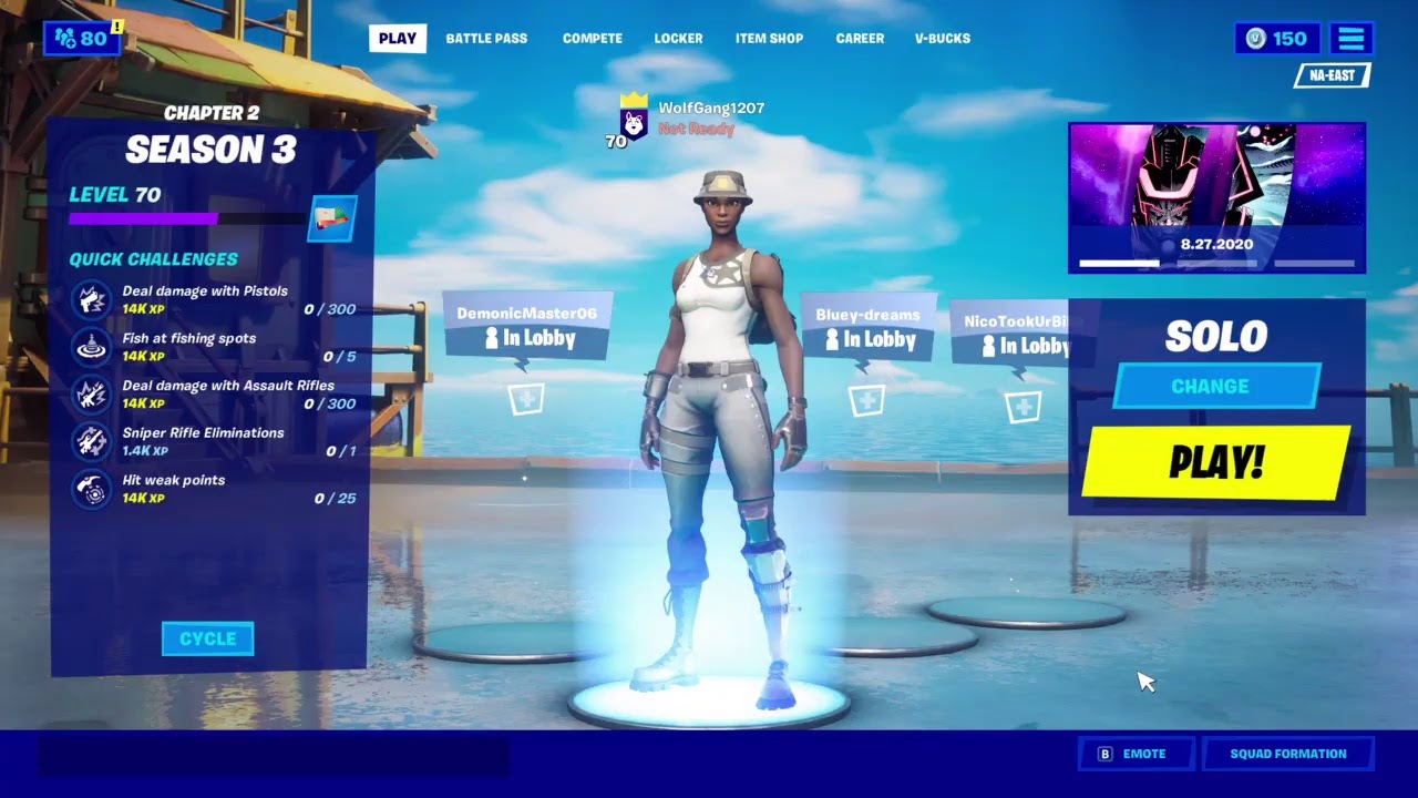 fortnight game play on pc p8 - YouTube