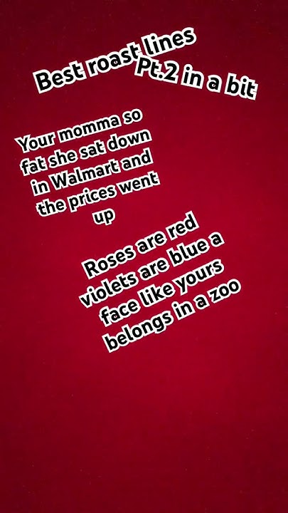 Roast lines - YouTube