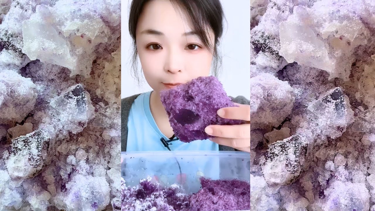 (ASMR) Colourful Ice / Flavoured Ice - Ice Eating - YouTube