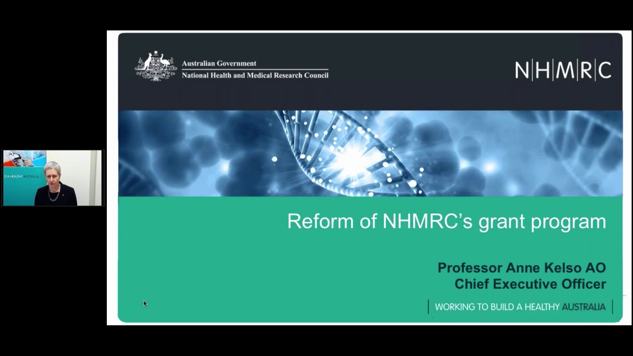 18 August 2017 webinar on NHMRC’s new grant program - YouTube