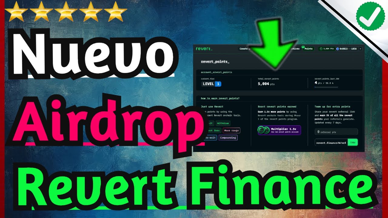 Nuevo AIRDROP de REVERT FINANCE 💥Como GANAR PUNTOS La Mejor herramienta ...