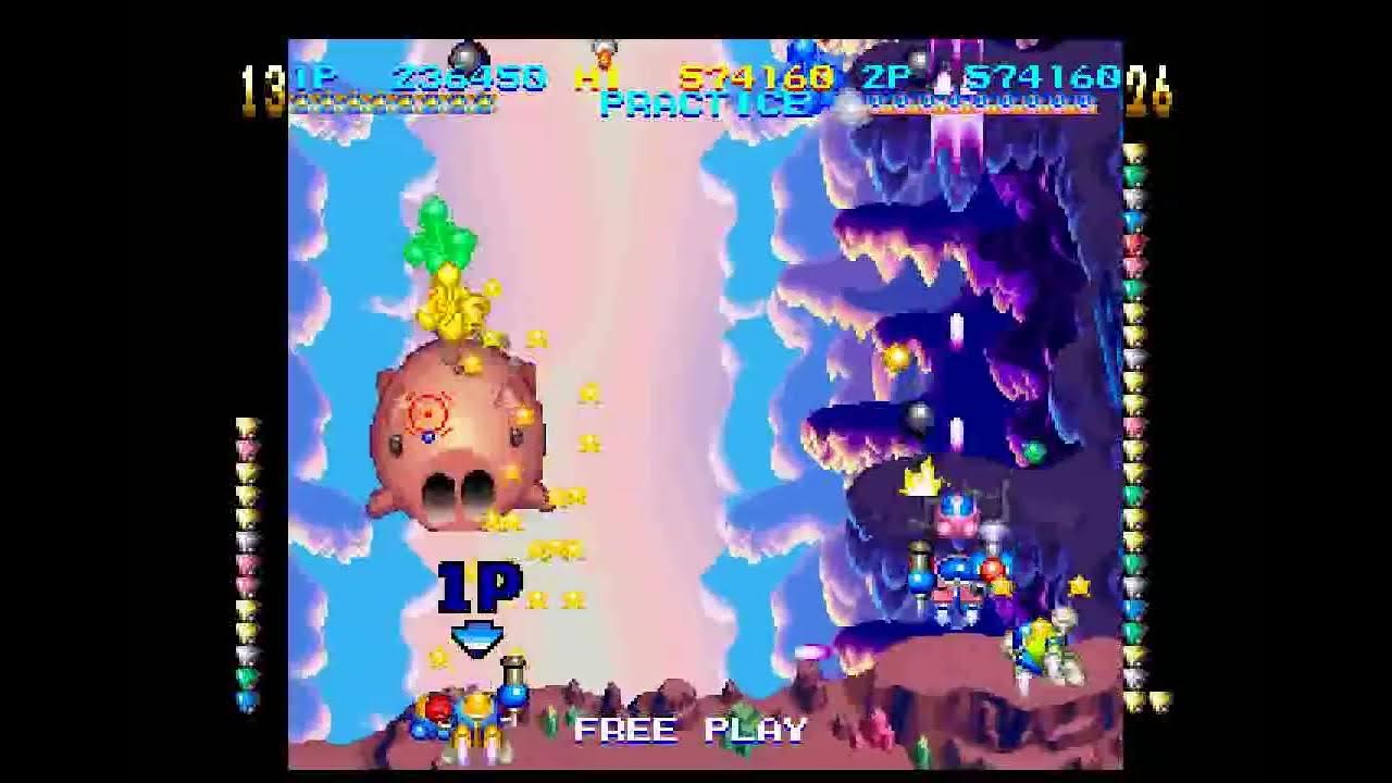 Detana Twinbee Yahoo! Deluxe Pack (PS1) - Practice Mode Stage 2 Doubleplay - YouTube