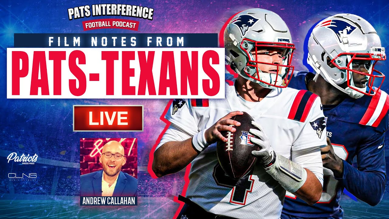 LIVE: Patriots vs Texans film notes and the Mac-Zappe dynamic | Pats ...