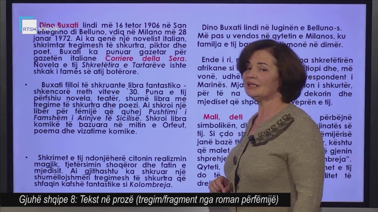 Gjuhë shqipe 8 - Tekst në prozë (tregim/fragment nga roman për fëmijë ...