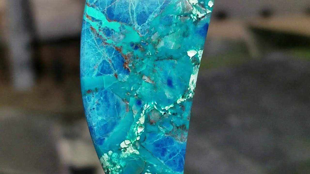 AVAILABLE @LEXXSTONES.COM! Bluebird Chrysocolla Azurite - YouTube