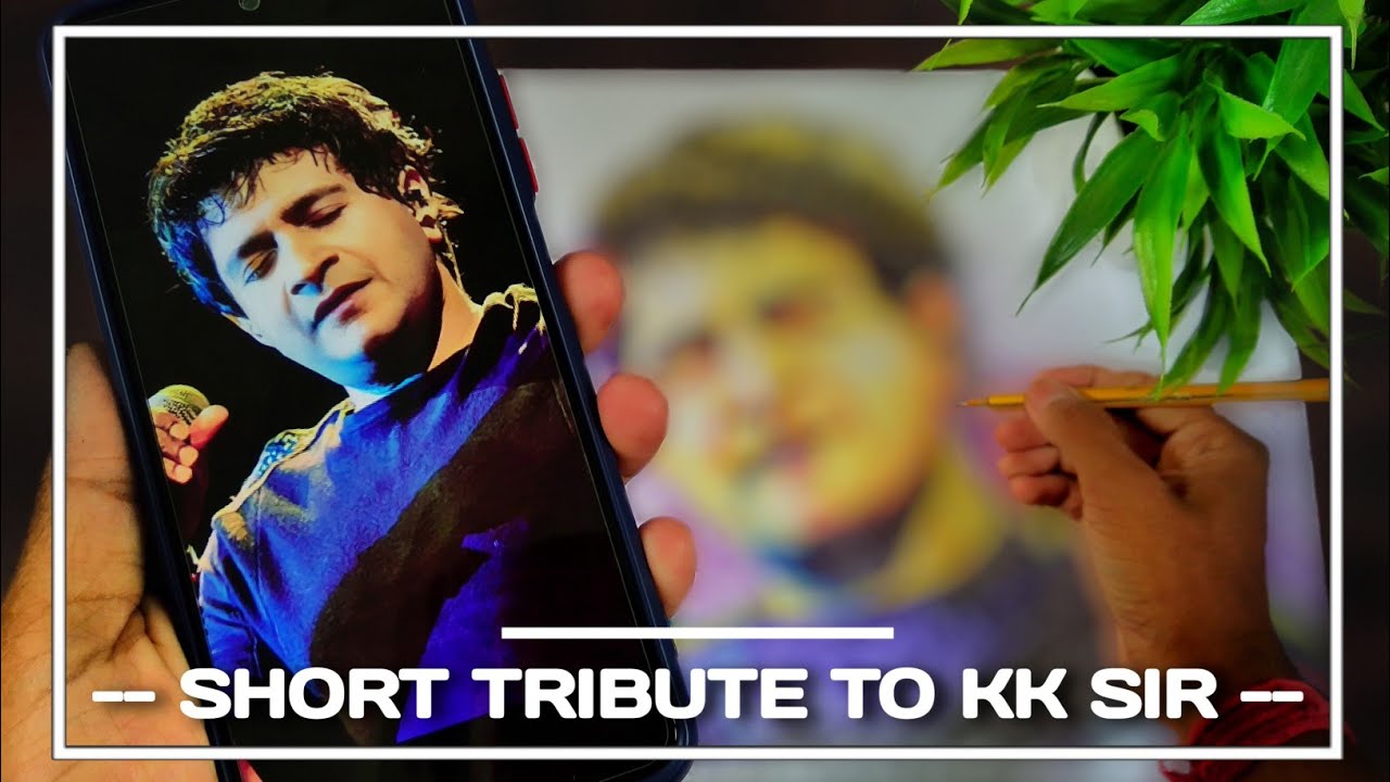 A Short Tribute To KK Sir 🌼 | KK Singer Drawing | Singer KK Scribble ...