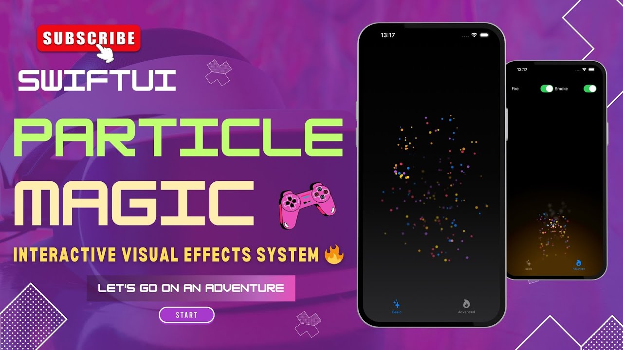 SwiftUI Particle Magic Interactive Visual Effects System 🔥 - YouTube